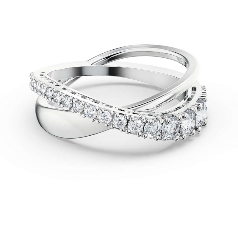 Anello SWAROVSKI Twist 5563911 Metallo Cristallo Pietre Donna